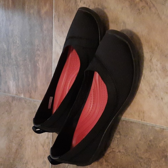 CROCS | Shoes | Crocs Womens Busy Day Black Fabric Loafer Flats Shoes ...